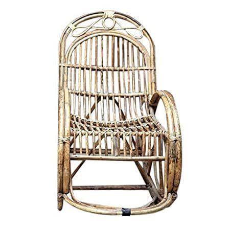 Bamboo Cane Rocking Chair, Home Recliner for All Ages, Kids and Adults ...