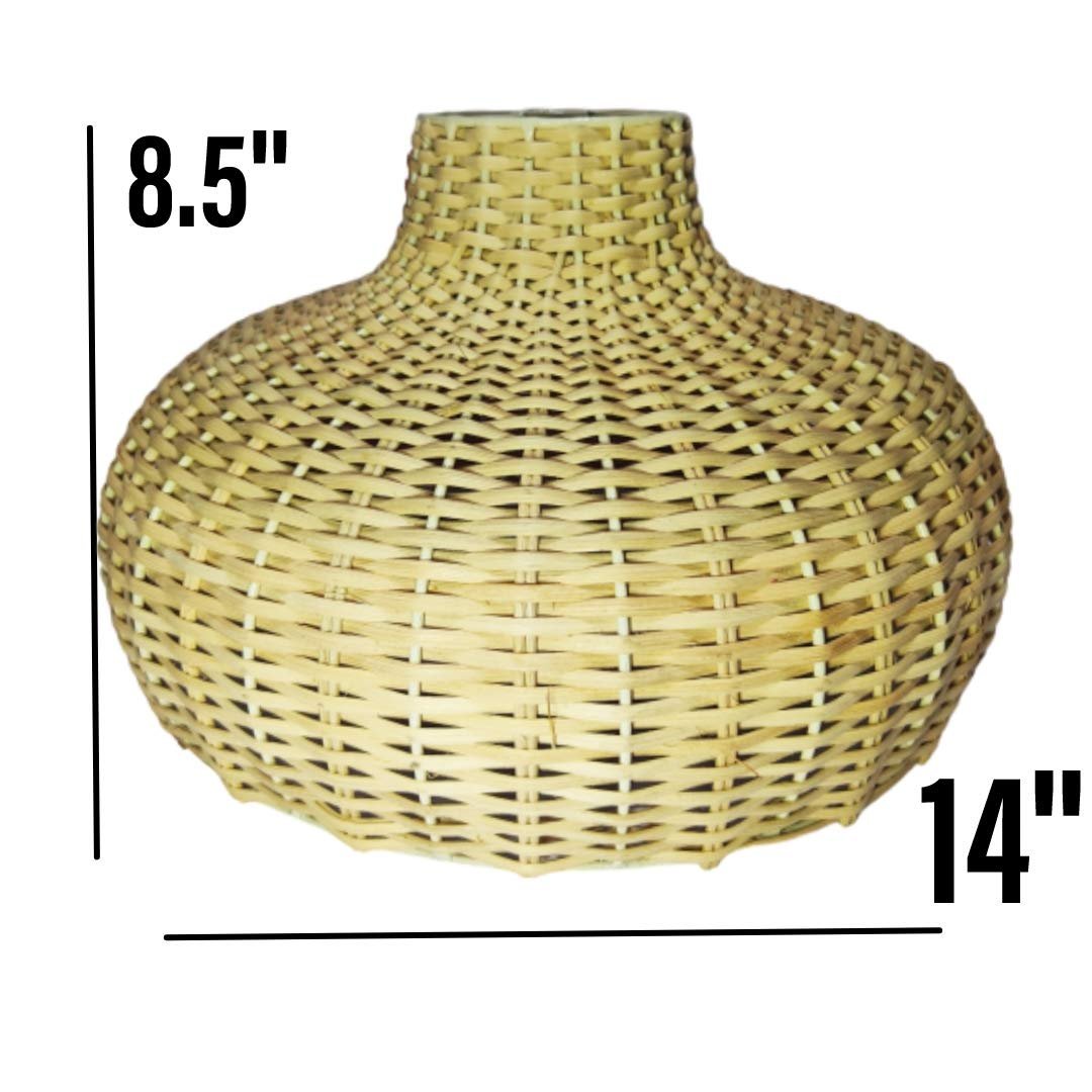 Lamp shade Made Of Bamboo Rattan Cane, Hanging Light, Pendent Ceiling ...