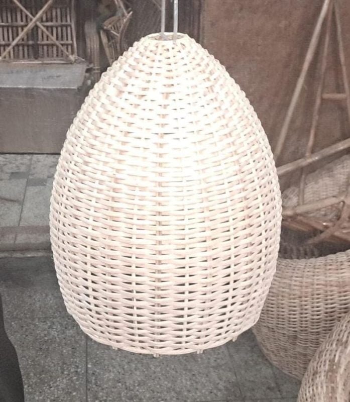 Bamboo Cane Ceiling Light Hanging Lamp Shade, Indoor Outdoor Lighting ...